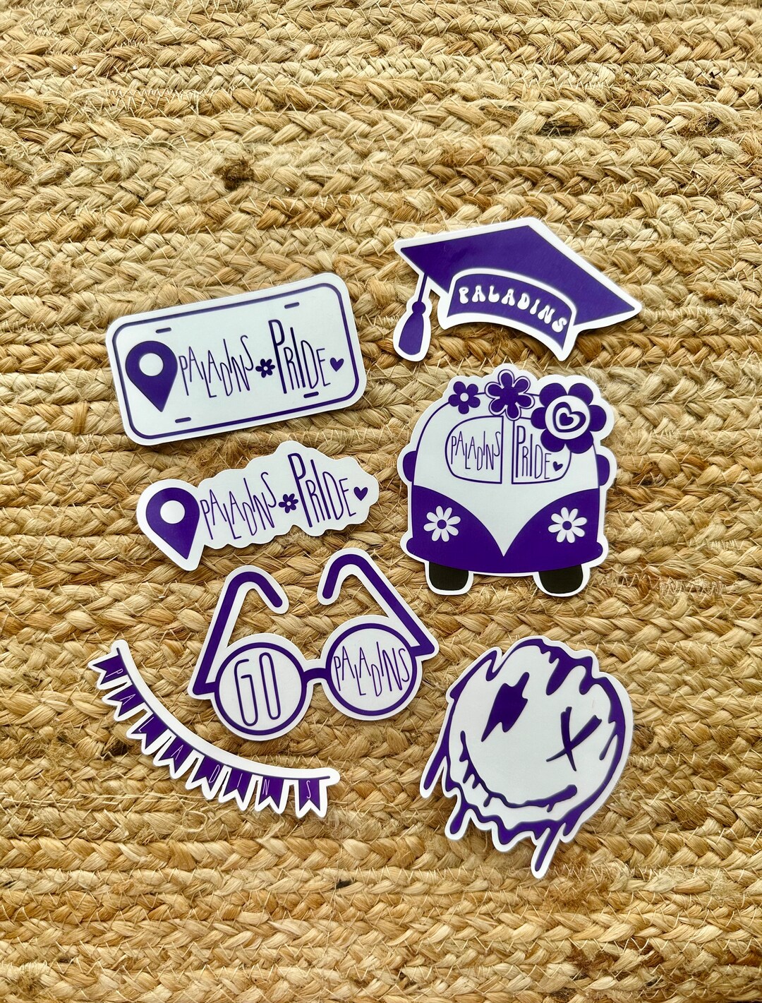 Furman College Sticker Packs, Water Resistant Stickers for College ...