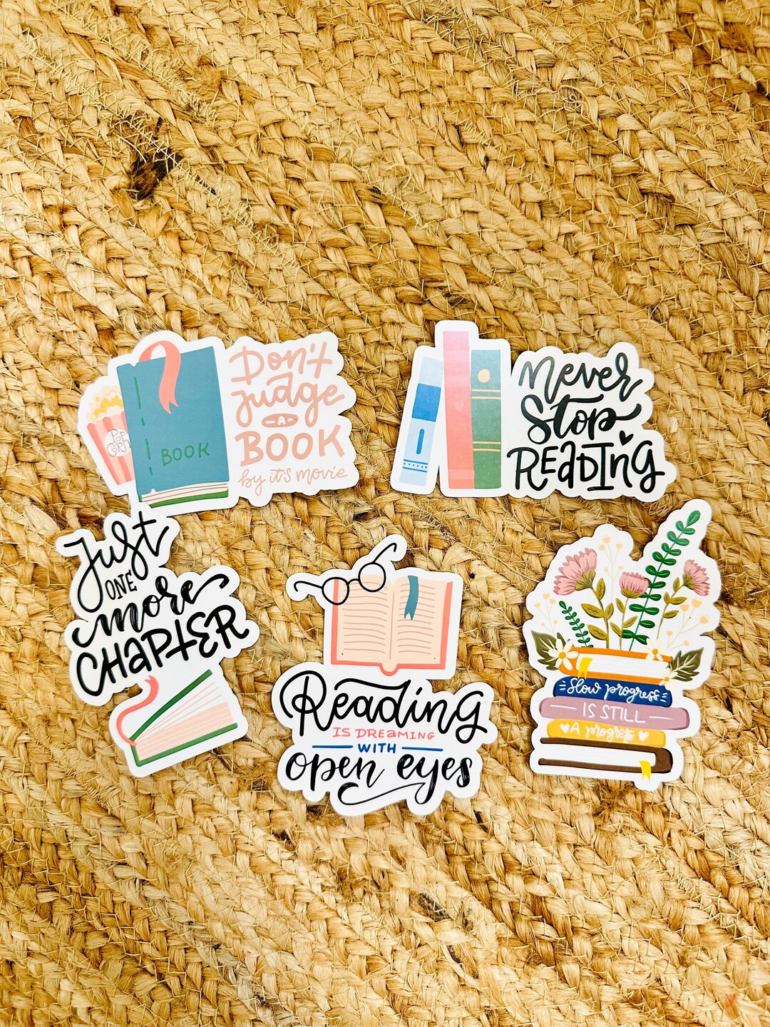 Booktrovert Stickers, Book Worm, Book Nerd, Water Bottle Sticker ...
