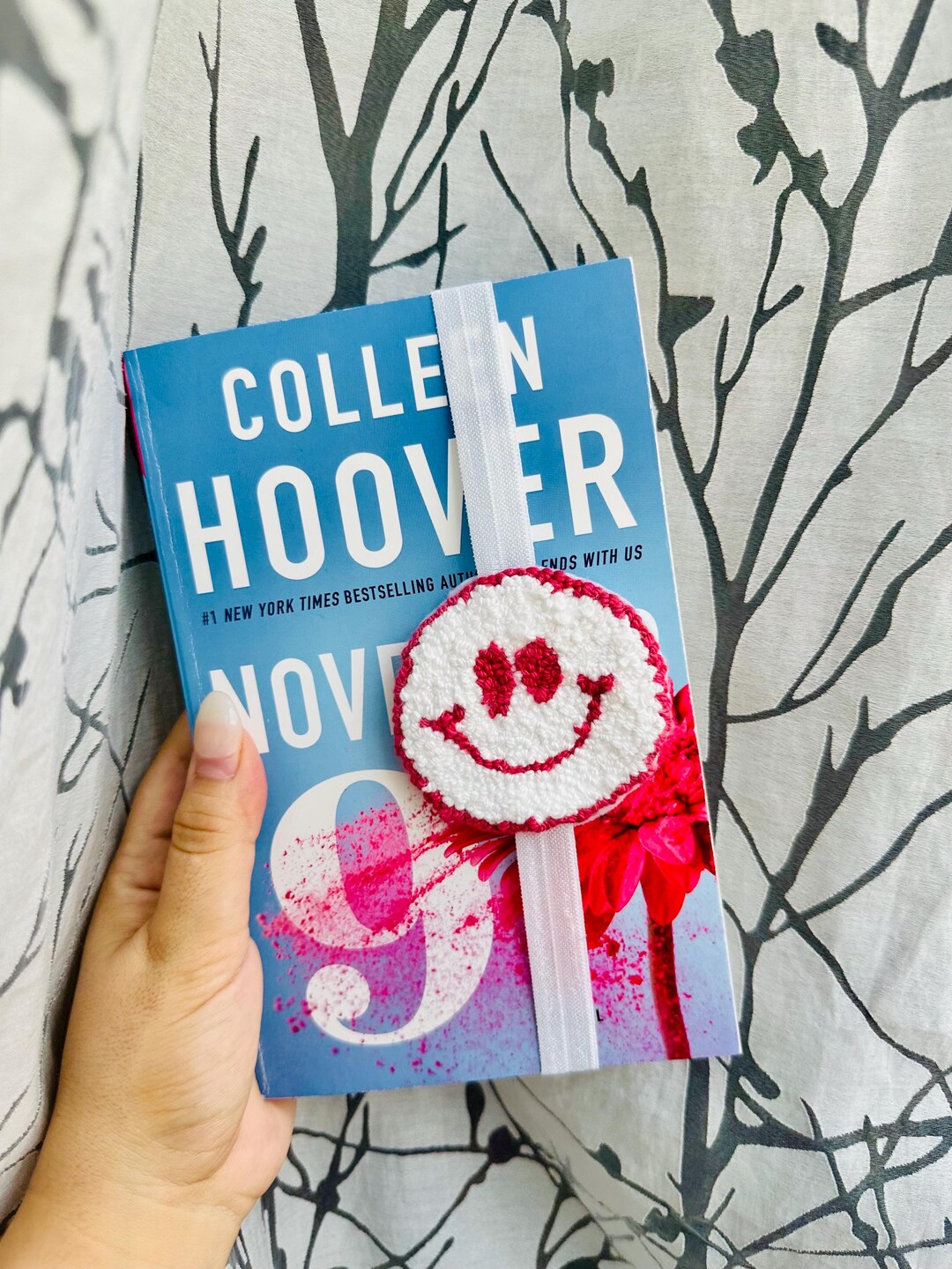 Cute Custom Smiley Face Bookmarks, Personelized Punch Needle Bookmark ...