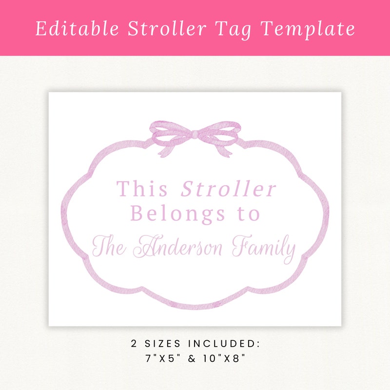 Stroller Sign - Etsy