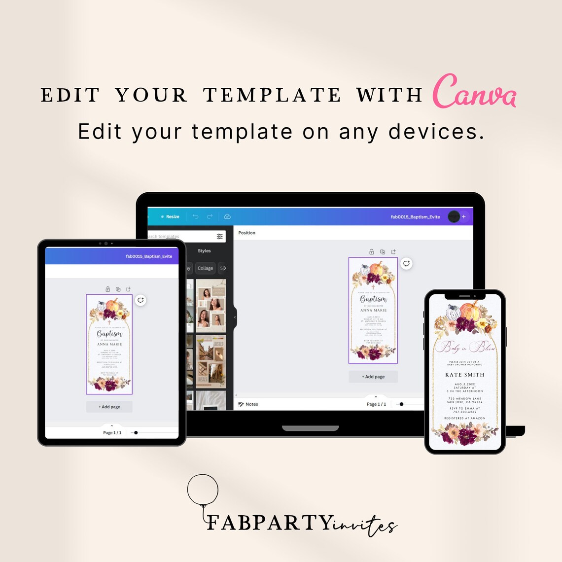 Onederful Birthday Text Invitation Template, Rainbow 1st Birthday Evite ...