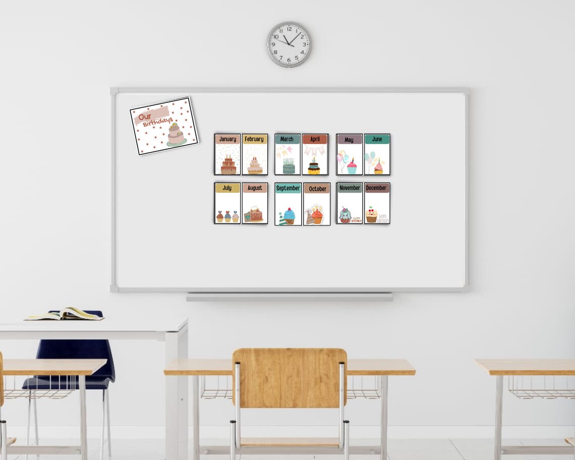 Boho Vibes Birthday Chart Posters Teaching Resources Desert - Etsy