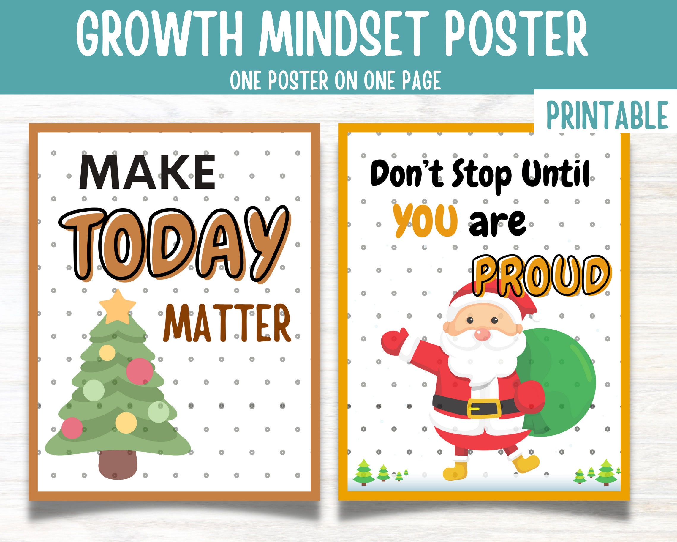 Boho Vibes Growth Mindset Posters Printable Teaching | Etsy