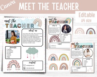 Neutral Meet the Teacher - Etsy