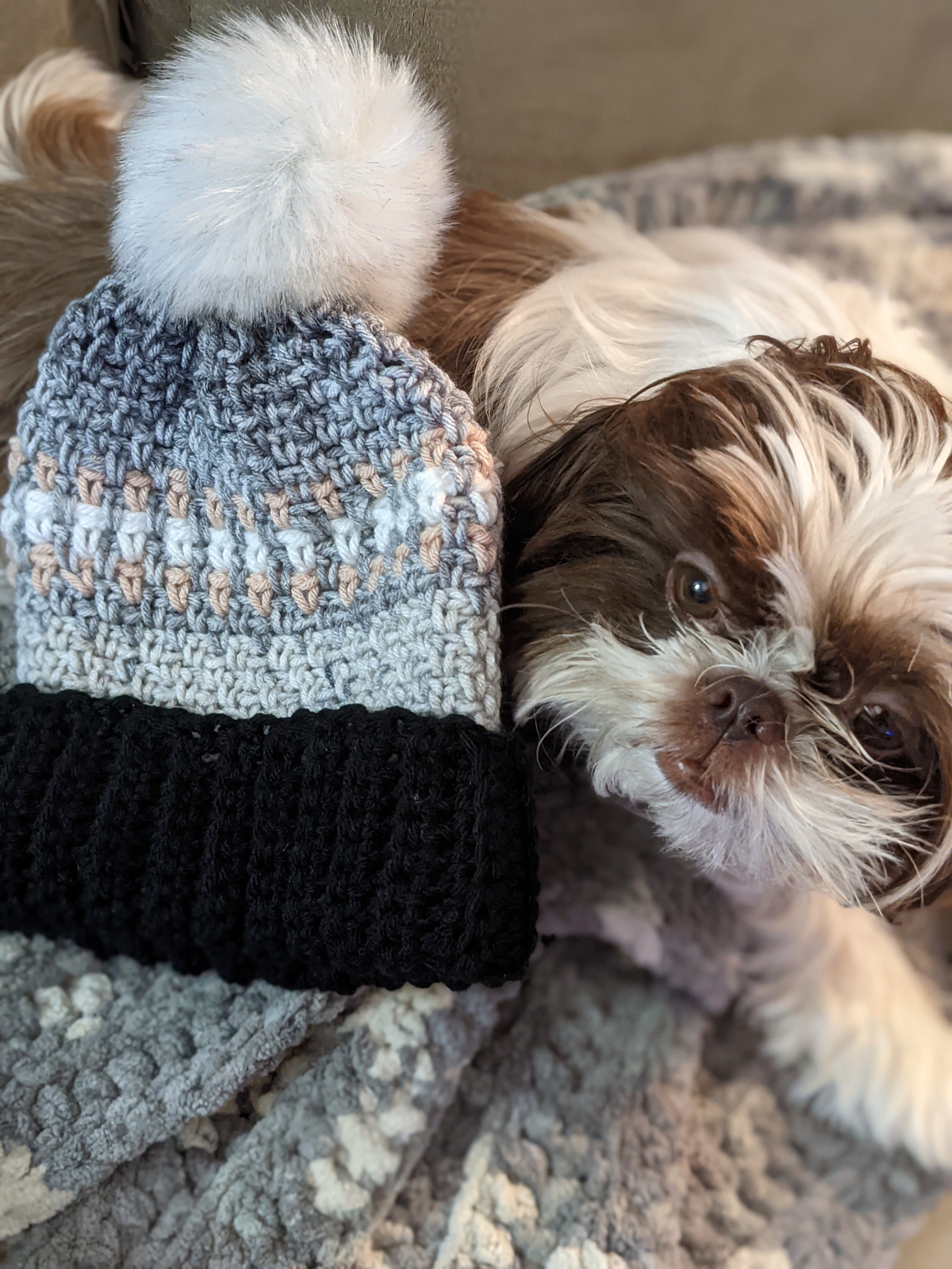 Crochet Pattern Cozy Grey Crochet Hat - Etsy