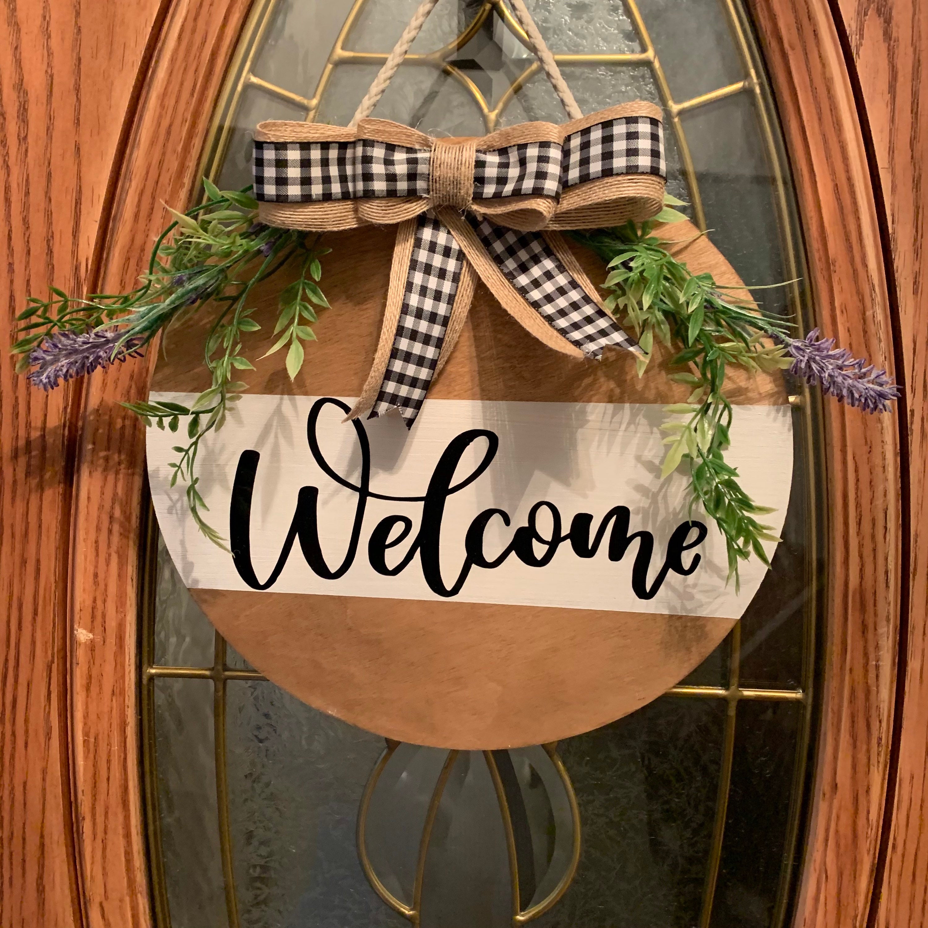 Front door welcome sign | Etsy