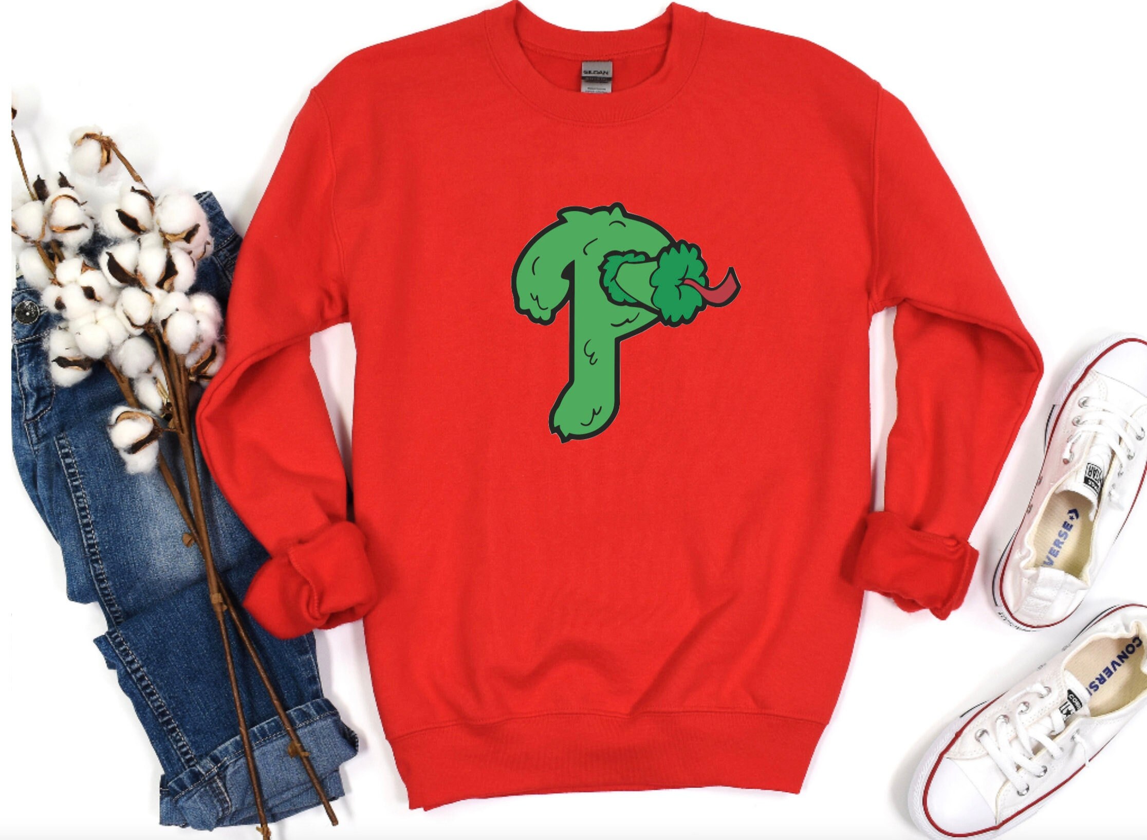 Philadelphia Phillies Phanatic Adult & Youth Sweatshirts - Etsy