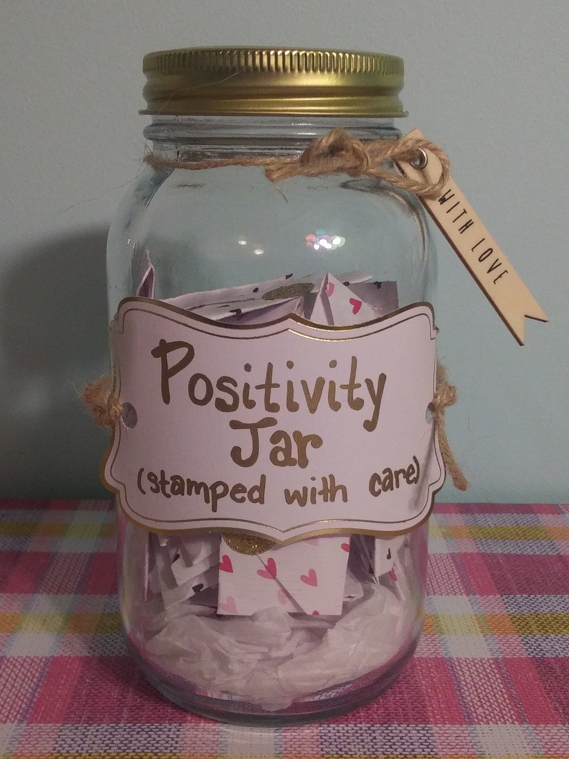Positivity Jar Inspiration Motivation Gift for friend | Etsy