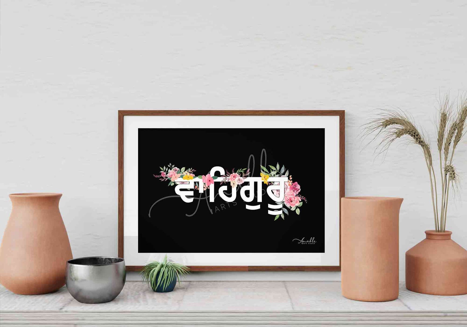 Waheguru Posters for Room Wall Decor | Satnam Waheguru, Gurbani Quote ...