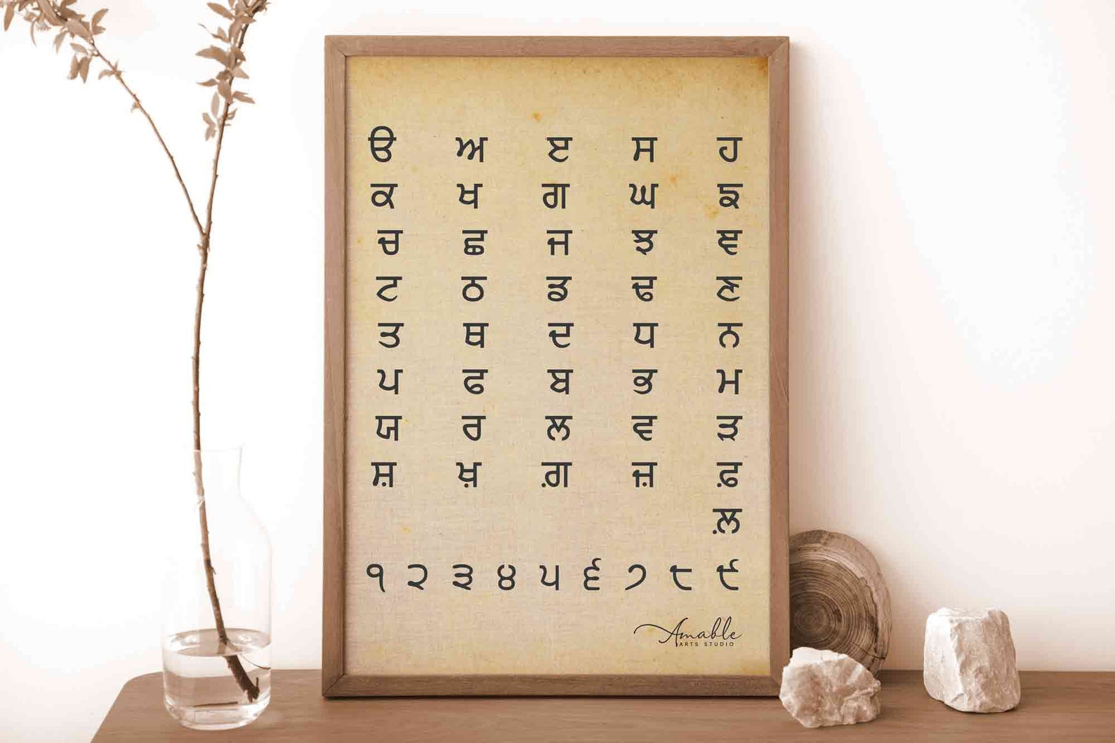 Punjabi Alphabets Printable Poster for Kids Uda Aida - Etsy