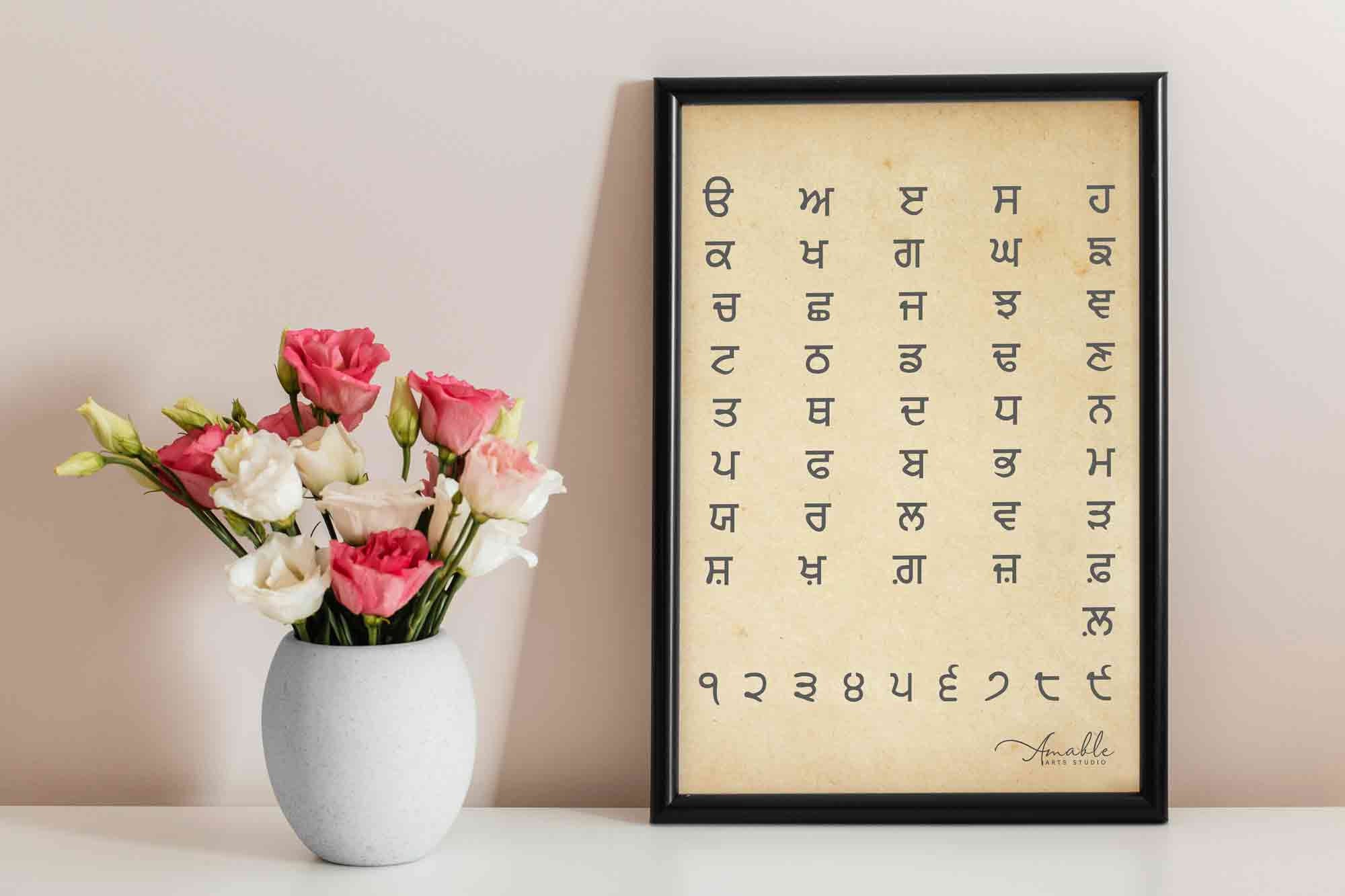 Buy Punjabi Alphabets Printable Poster for Kids | Uda Aida | Punjabi ...