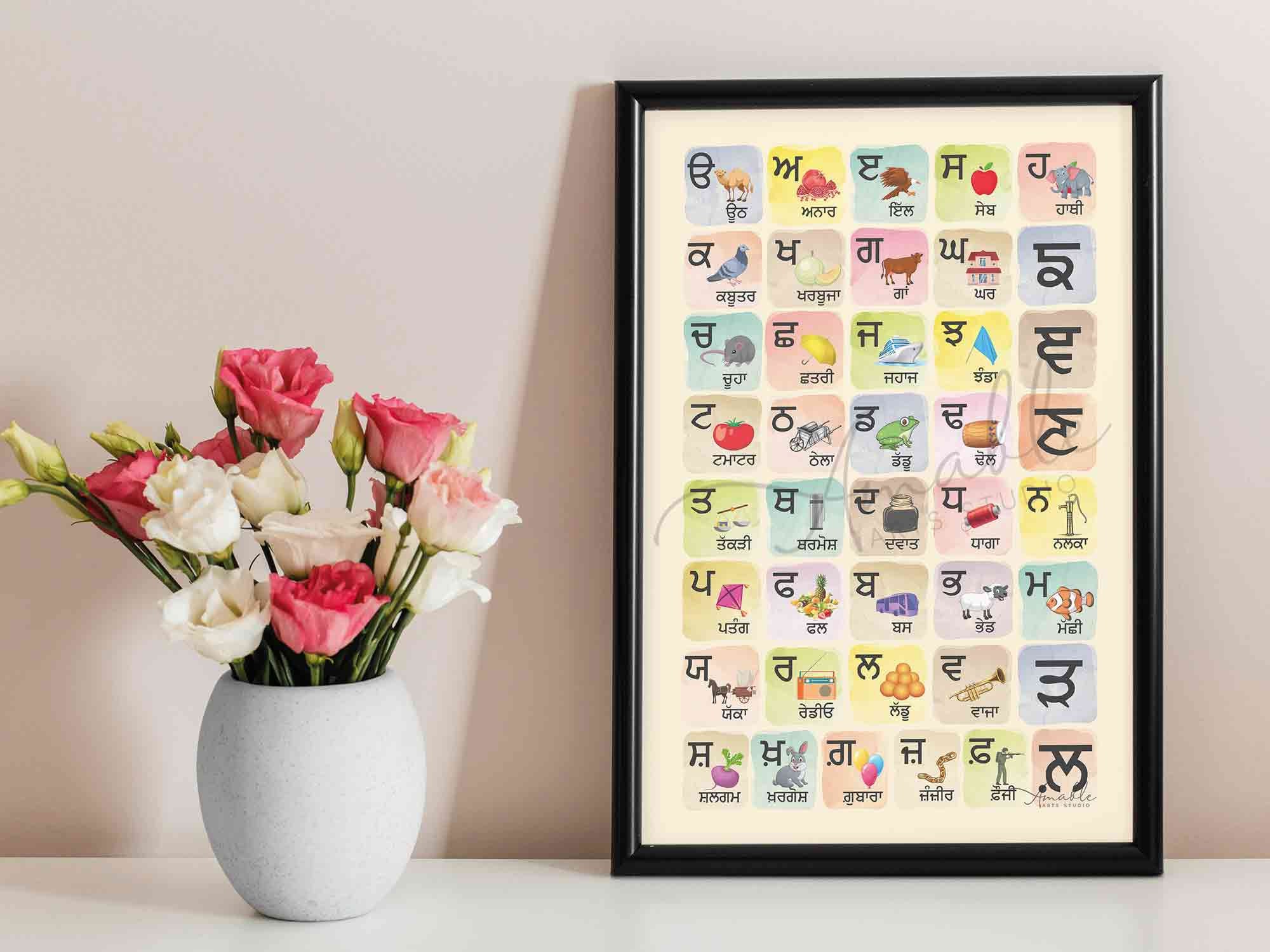 Punjabi Gurmukhi Alphabet Poster Printable Punjabi Alphabets - Etsy Canada