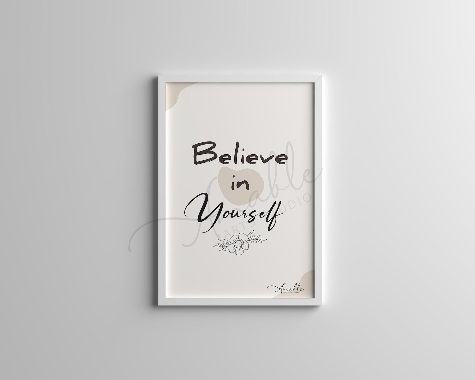 Believe in Yourself Printable Poster Inspirational Quote - Etsy