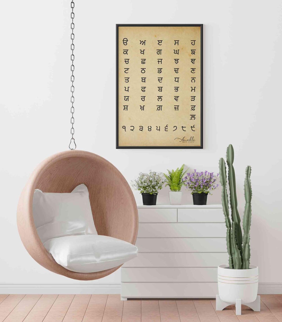 Punjabi Alphabets Printable Poster for Kids Uda Aida - Etsy