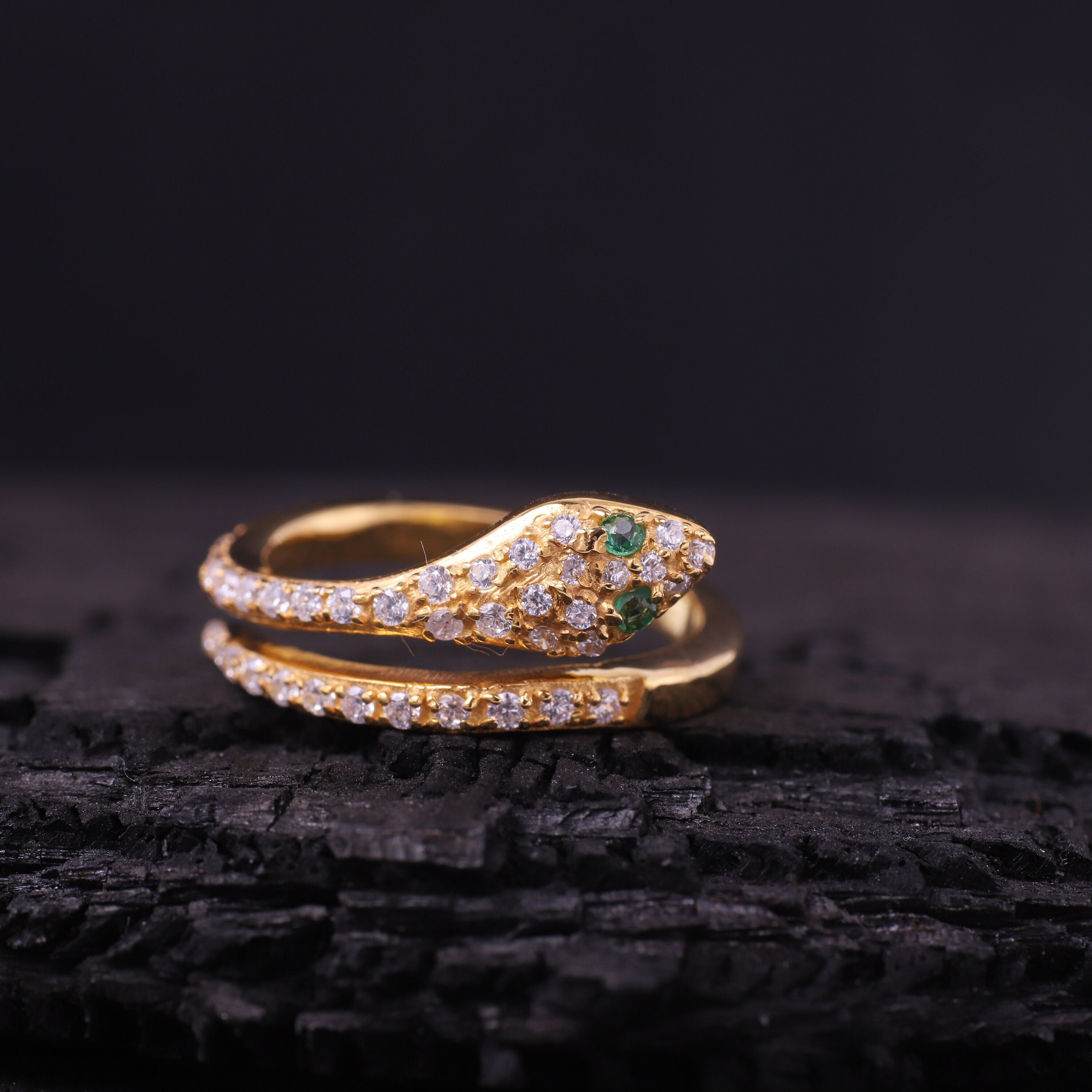 Custom Two Headed Snake Ring - Etsy