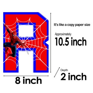 Spider Man 3D Paper Letters or Number Birthday Party Decorations ...