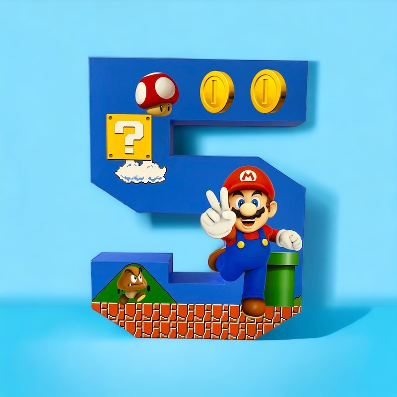 Mario Themed Custom Wall Art - Etsy