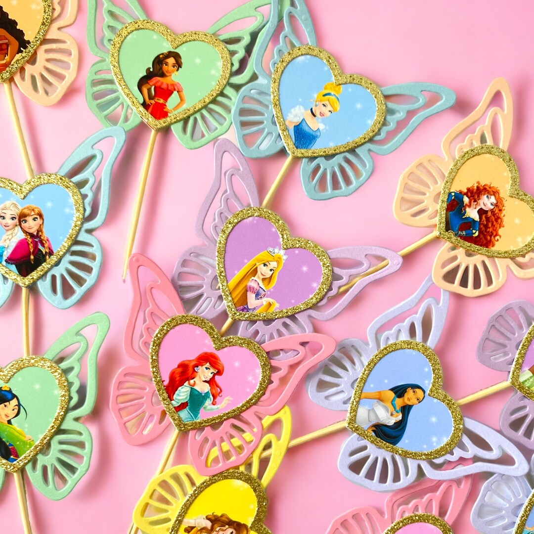 Princess Cupcake Toppers . Butterfly Cupcake Toppers - Etsy