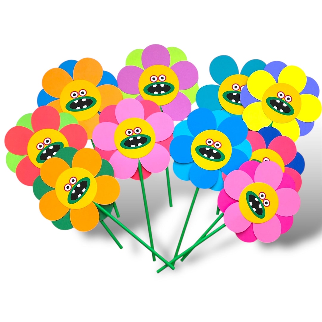 Trolls Themed Paper Flowers Centerpiece for Birthday Party or Kids ...