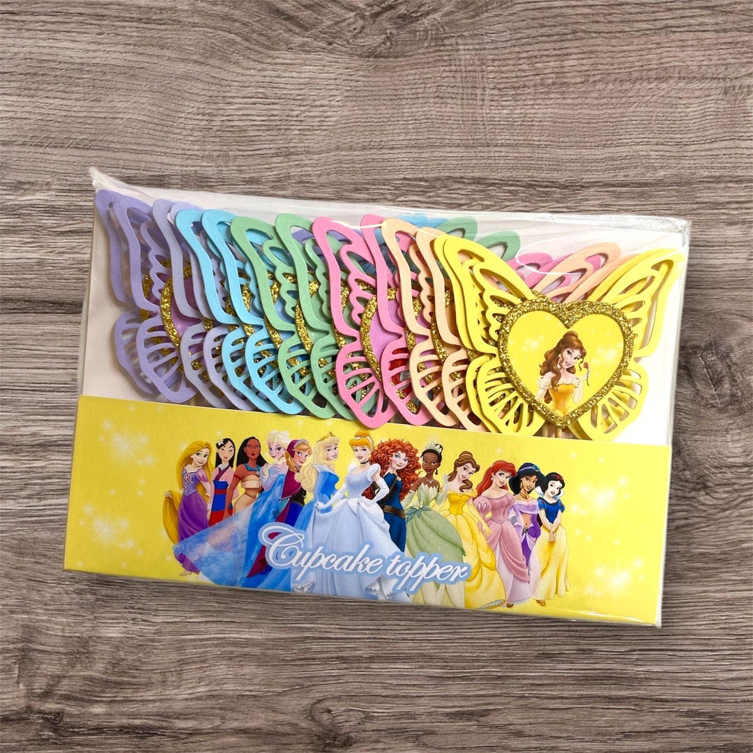 Princess Cupcake Toppers . Butterfly Cupcake Toppers - Etsy