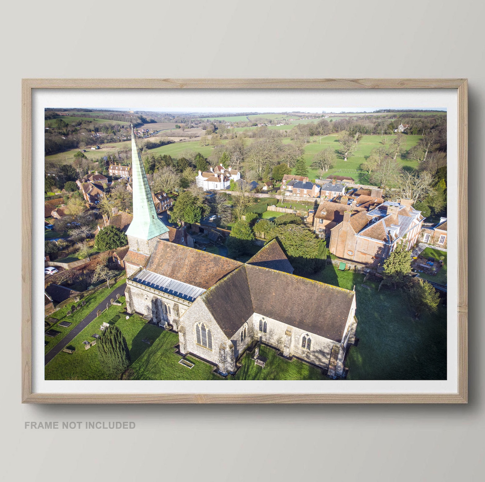 Barham Church in Kent colour - Etsy UK