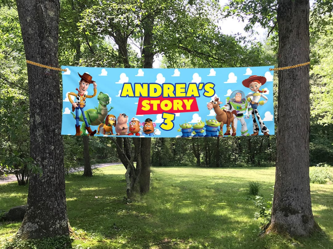 Personalised Toy Story 6x2ft Birthday Banner - Etsy