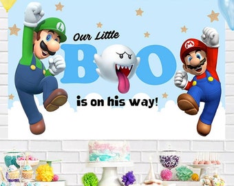 Super Baby Mario Shower - Etsy
