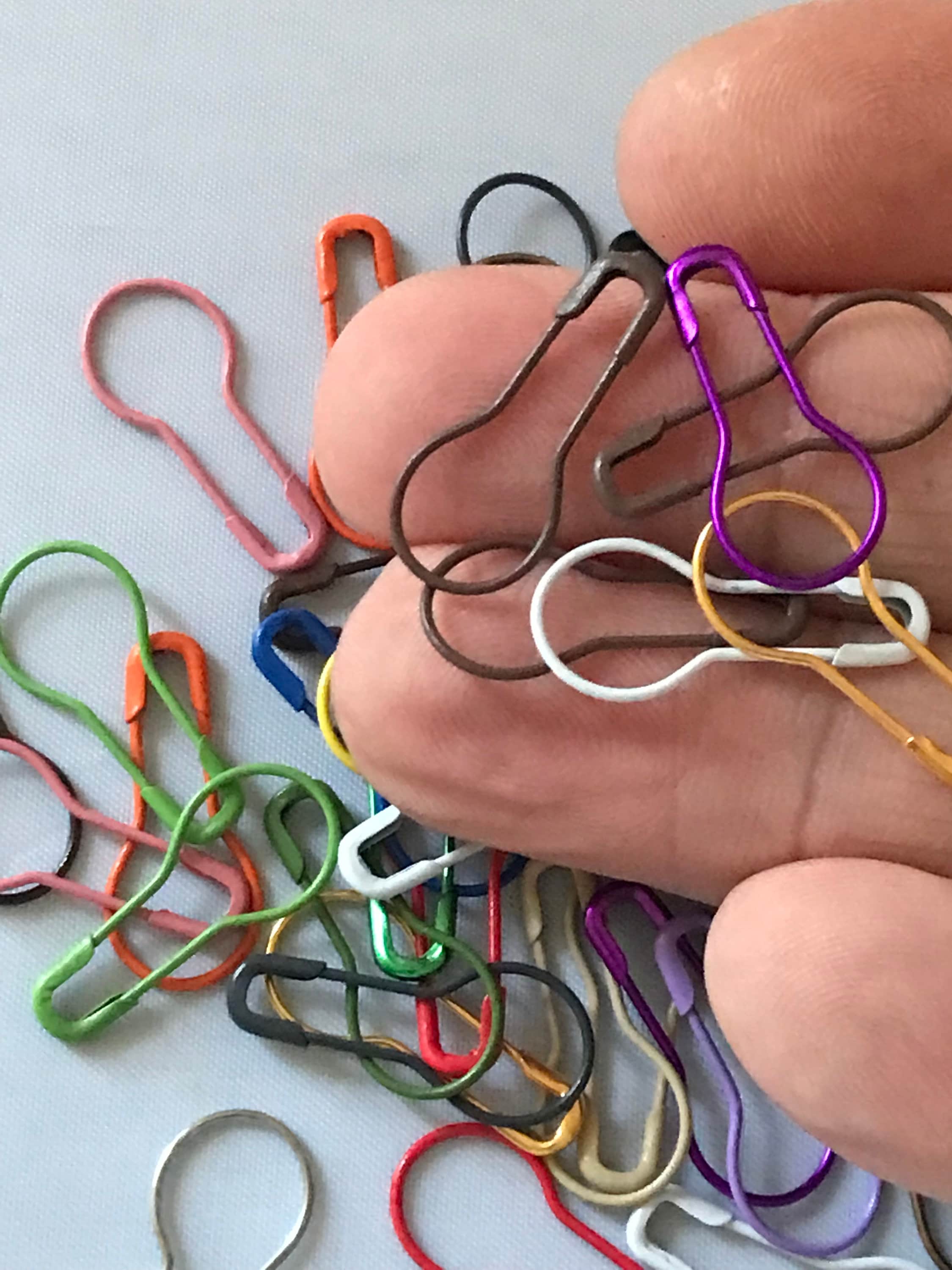 50 Metal Stitch Marker Clips Locking for Sewing Crochet - Etsy