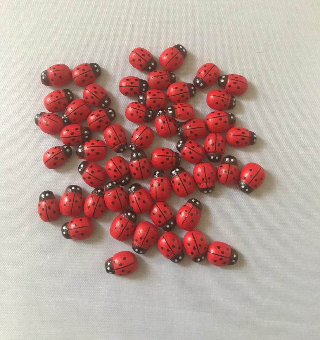 Wooden Miniature Ladybirds X 50 for Crafts Scrapbooking - Etsy UK