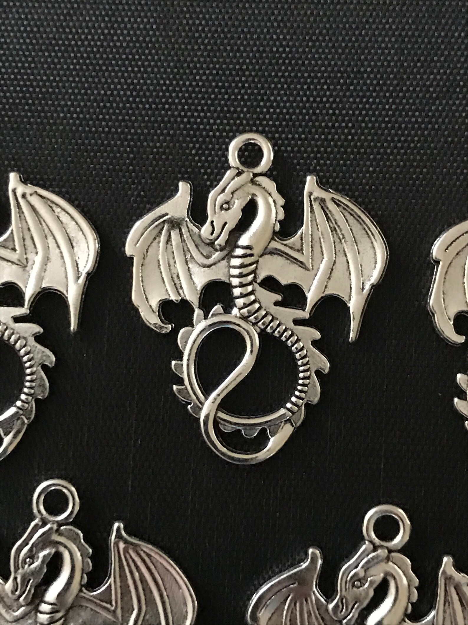 5 Dragon Charms Tibetan Style Alloy 34mm X 27mm - Etsy UK