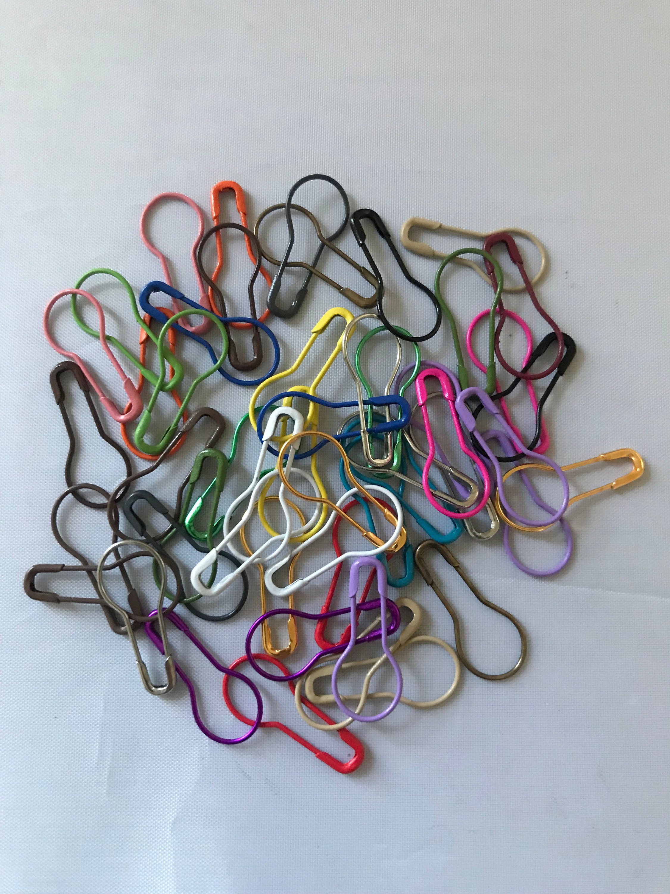 50 Metal Stitch Marker Clips Locking for Sewing Crochet - Etsy UK