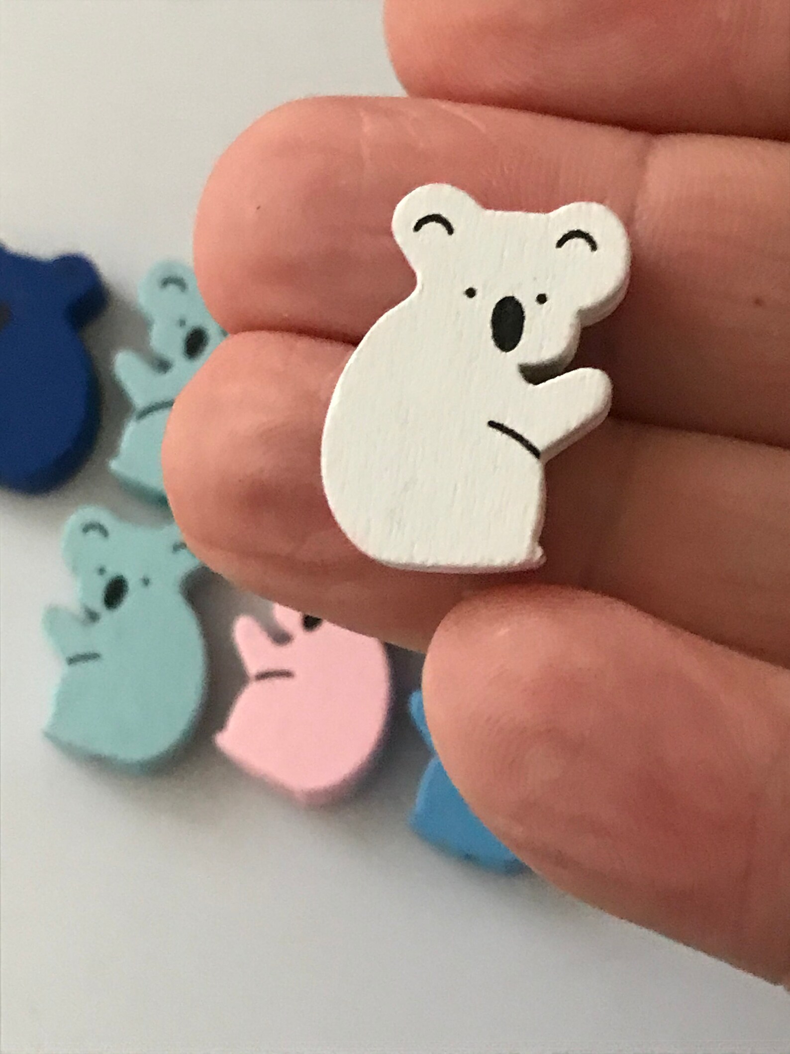 10 Assorted Colour Maple Wood Koala Beads 22mm X 17mm - Etsy