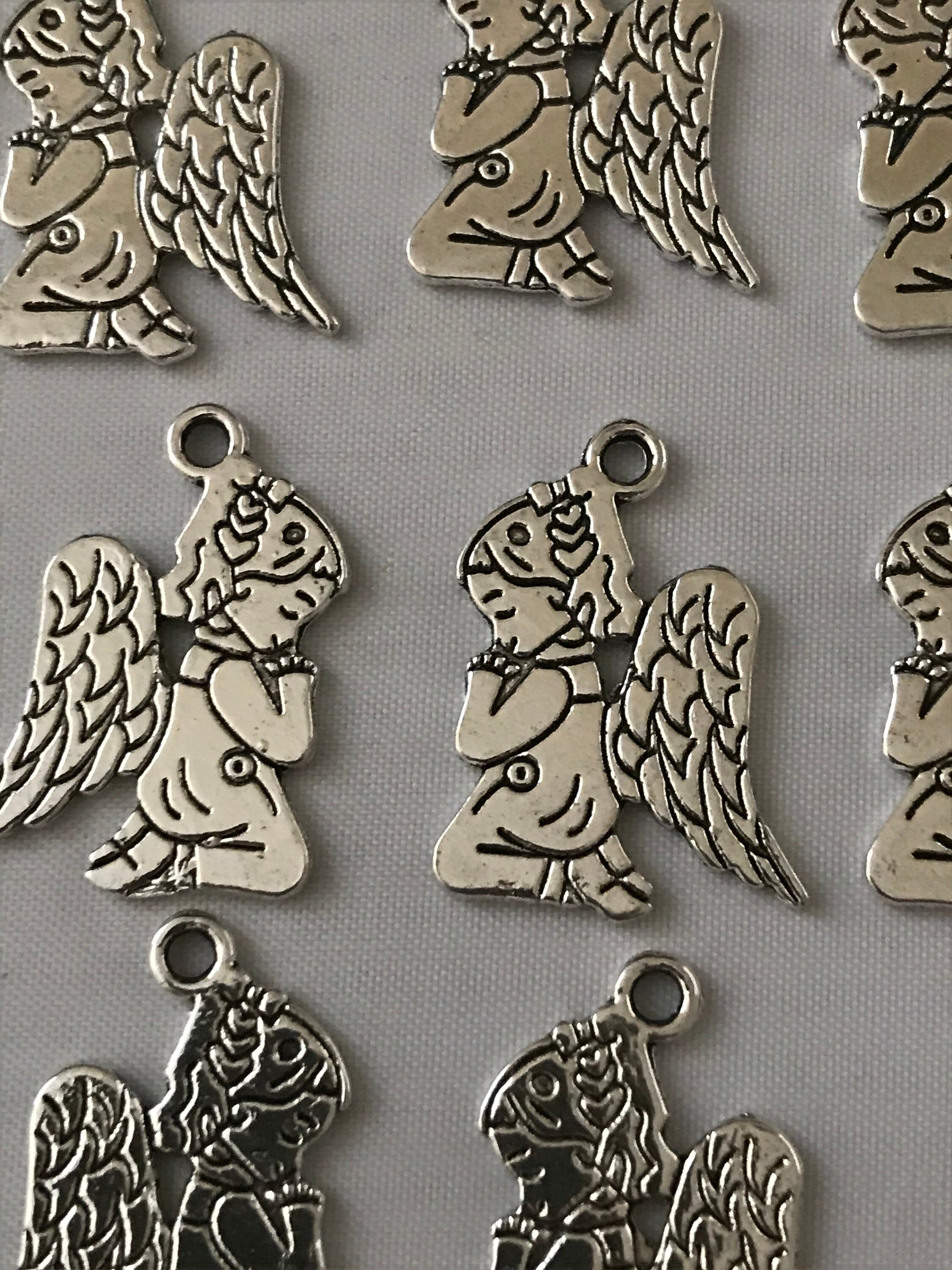 10 Praying Angel Charms 24mm X 17mm - Etsy UK