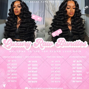 Hair Bundle Price List - Etsy
