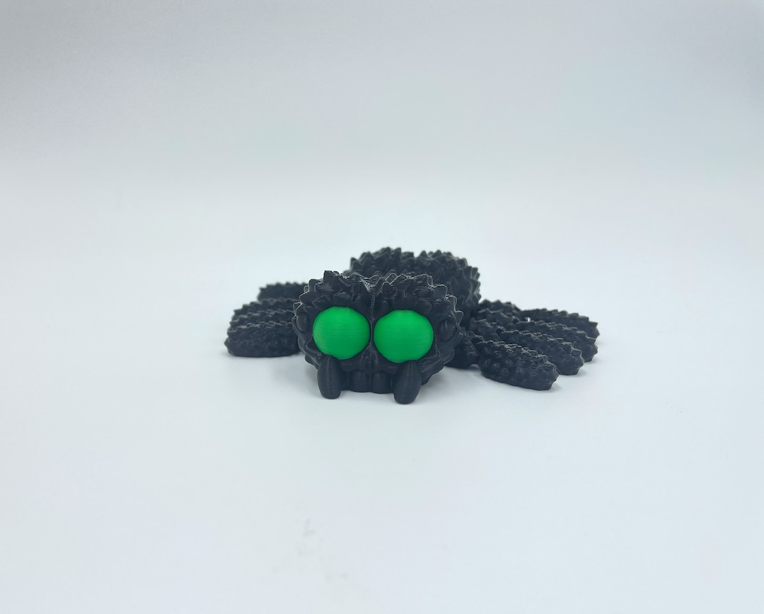 Unique 3D Printed Spider Fidget Toy With Crochet-inspired - Etsy