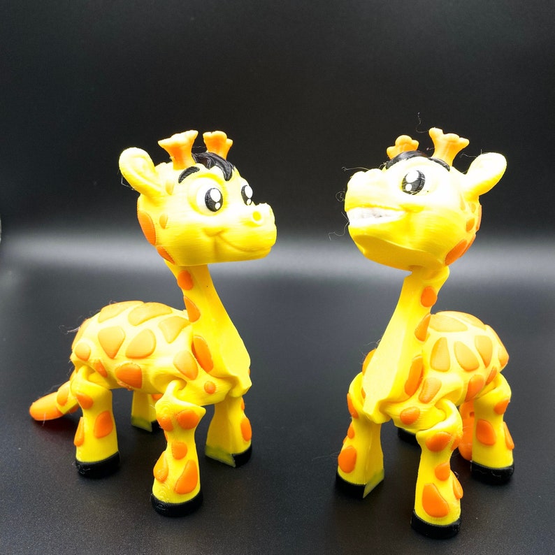 Articulated Giraffe Small World Play Set of 2 - Etsy