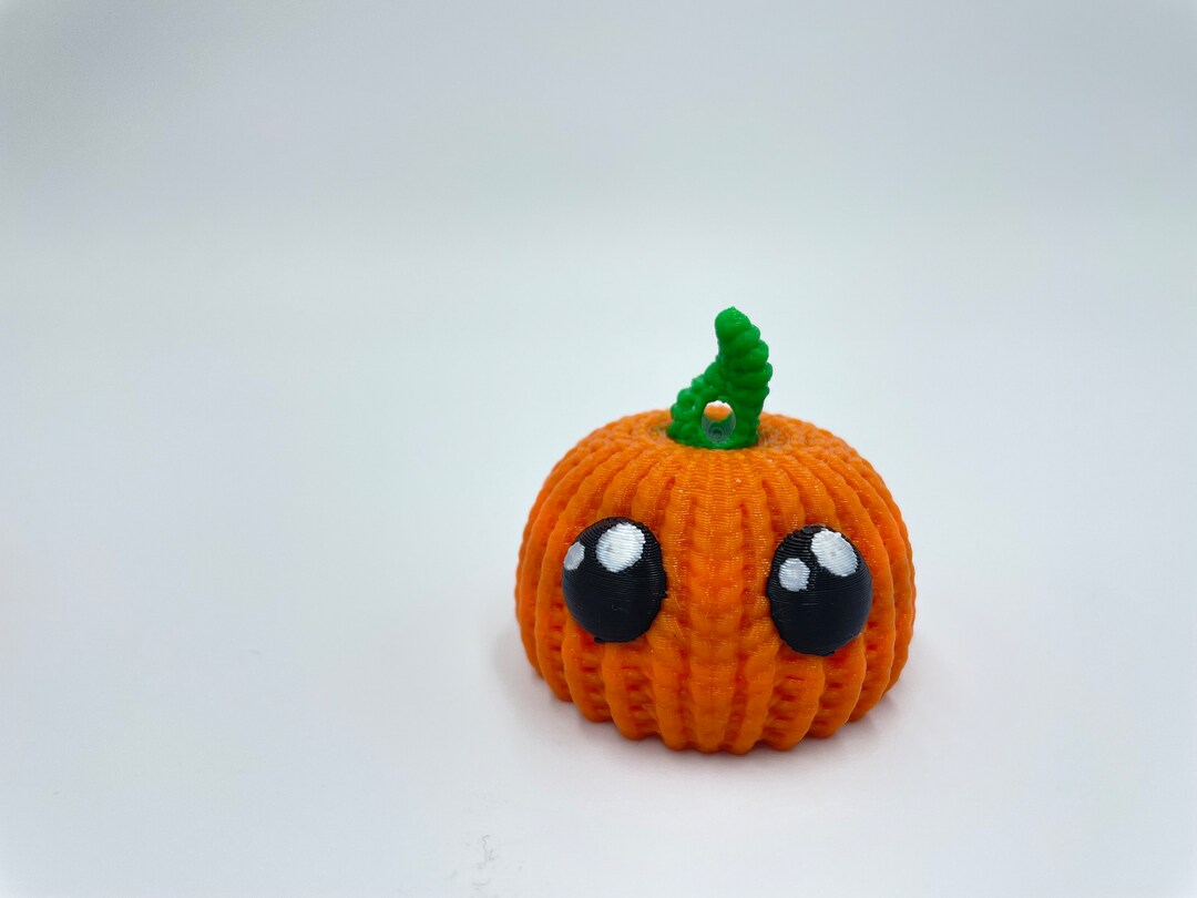 Unique Halloween-inspired 3D Printed Pumpkin Keychain With - Etsy