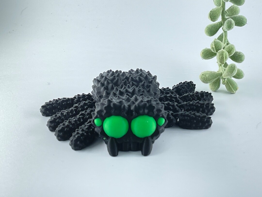 Unique 3D Printed Spider Fidget Toy With Crochet-inspired Design - Etsy