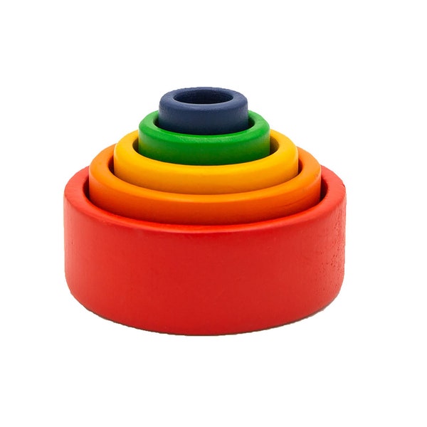Wooden Stacking Bowl - Etsy