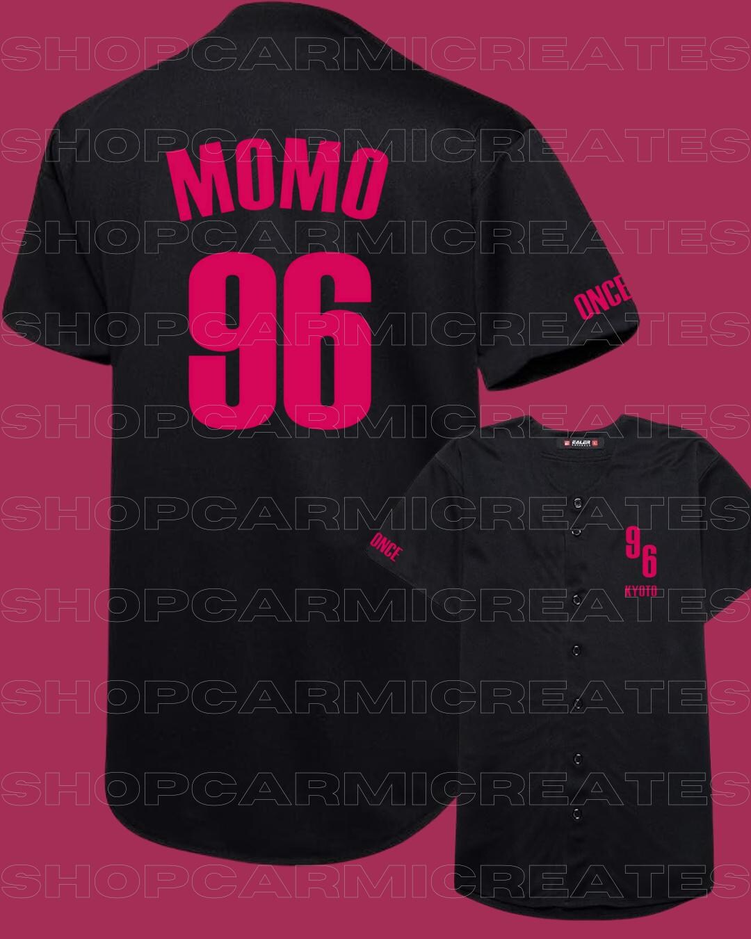 Momo 96 Baseball Jersey - Kpop Fanmade Merch - Once Fandom Gift - Etsy