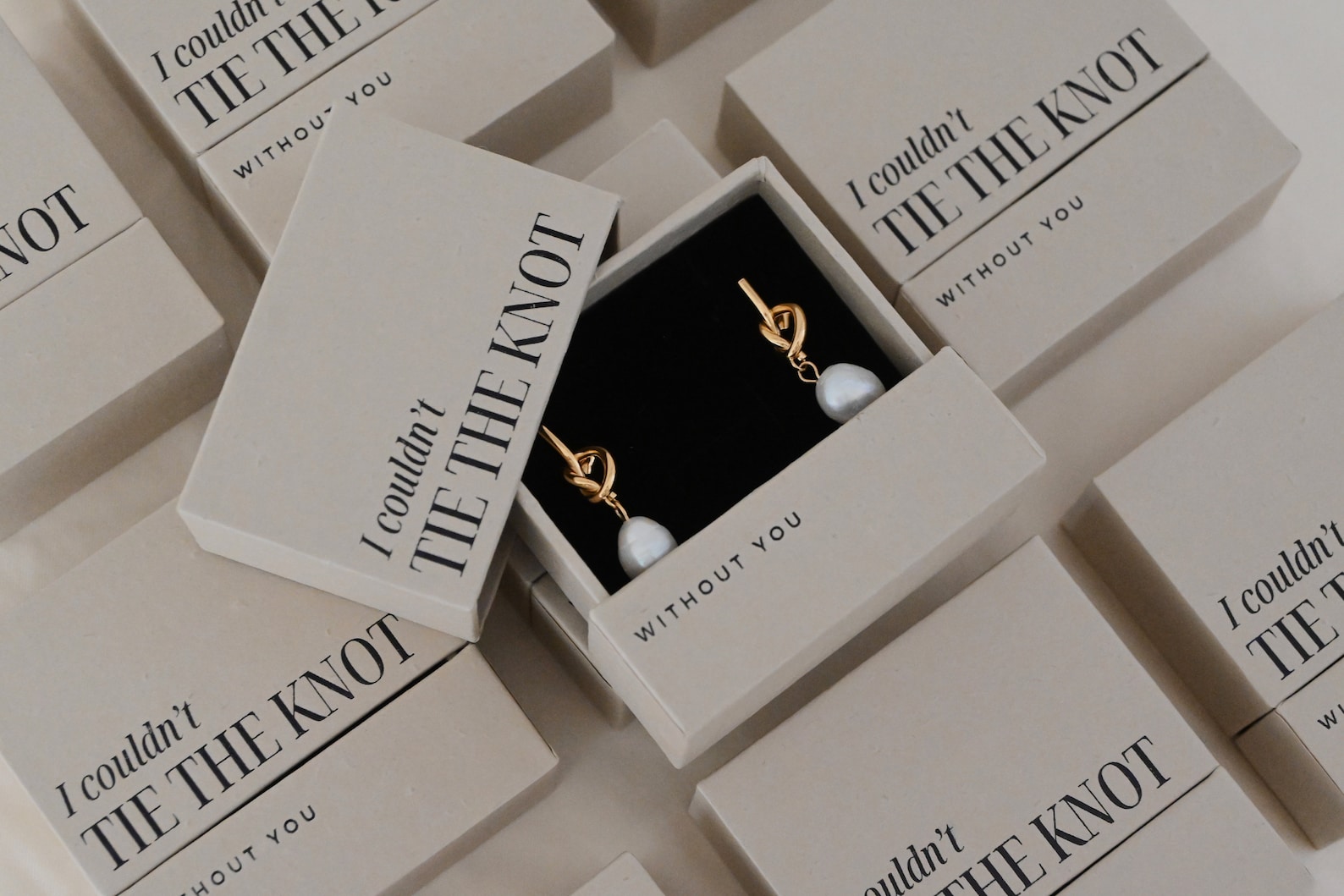 Tie the Knot Jewelry Box, Bridesmaid Proposal Box Set, Bridesmaid ...