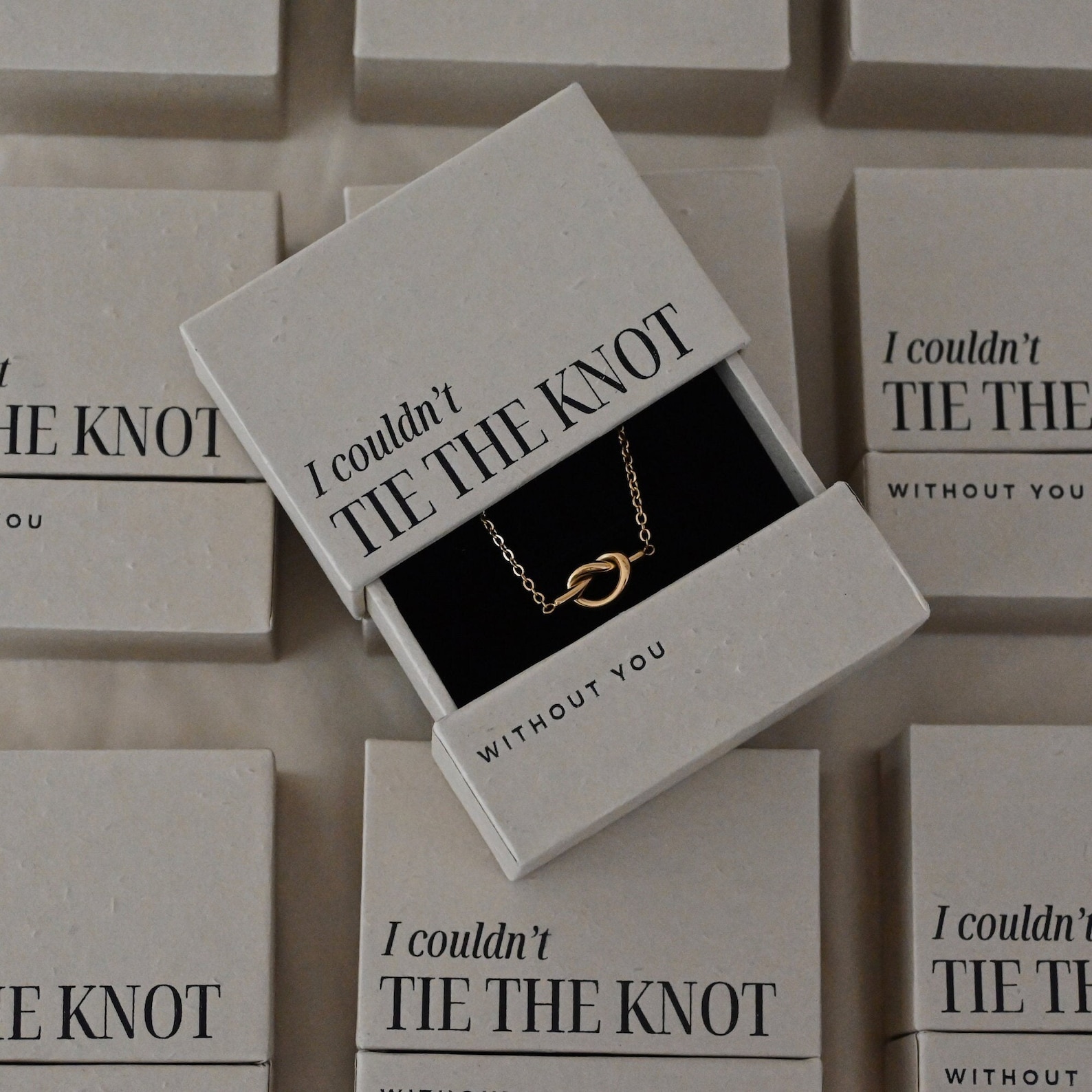 Tie the Knot Jewelry Box, Bridesmaid Proposal Box Set, Bridesmaid ...