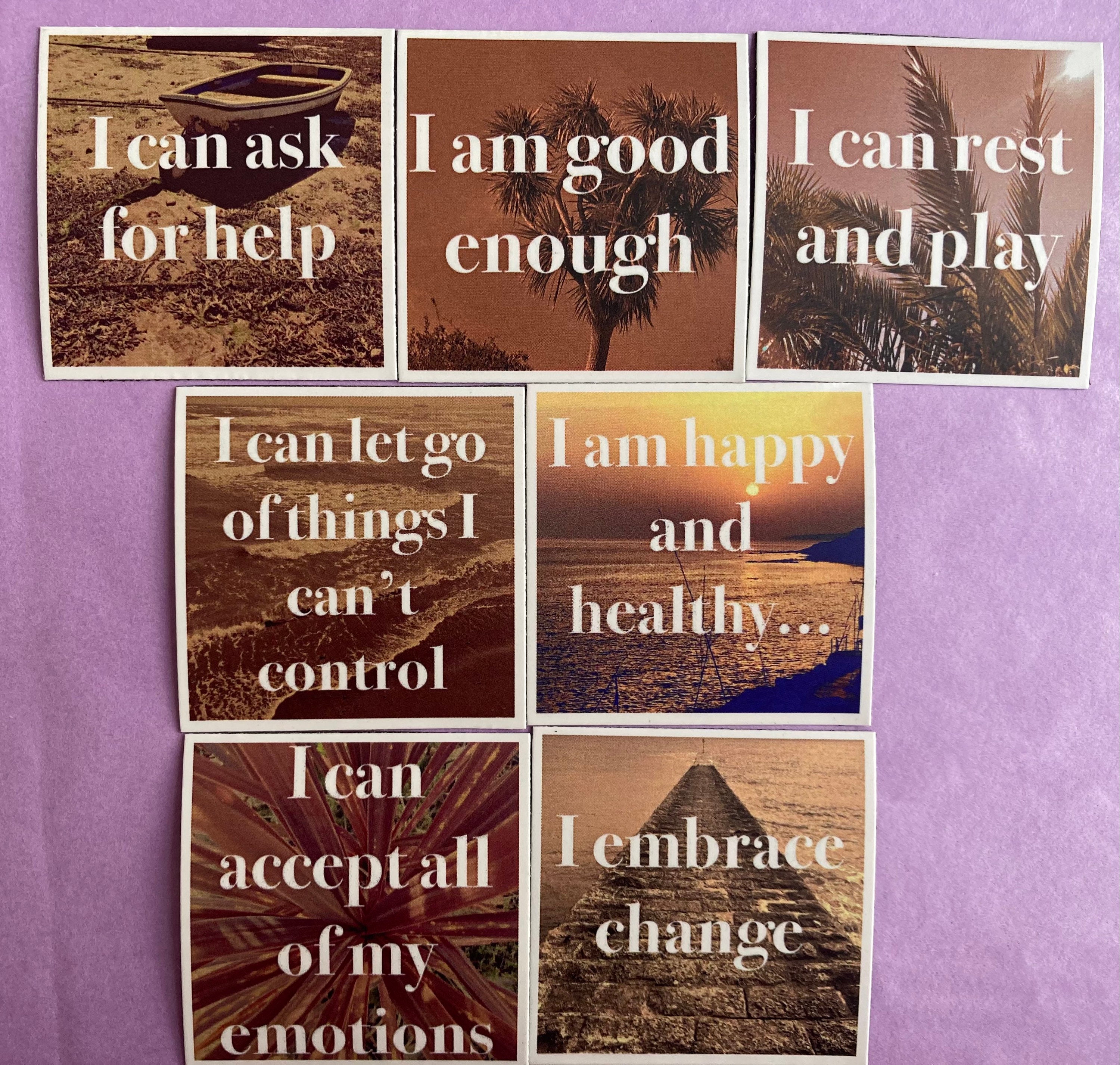 Positive affirmations magnets believe in yourself gift | Etsy