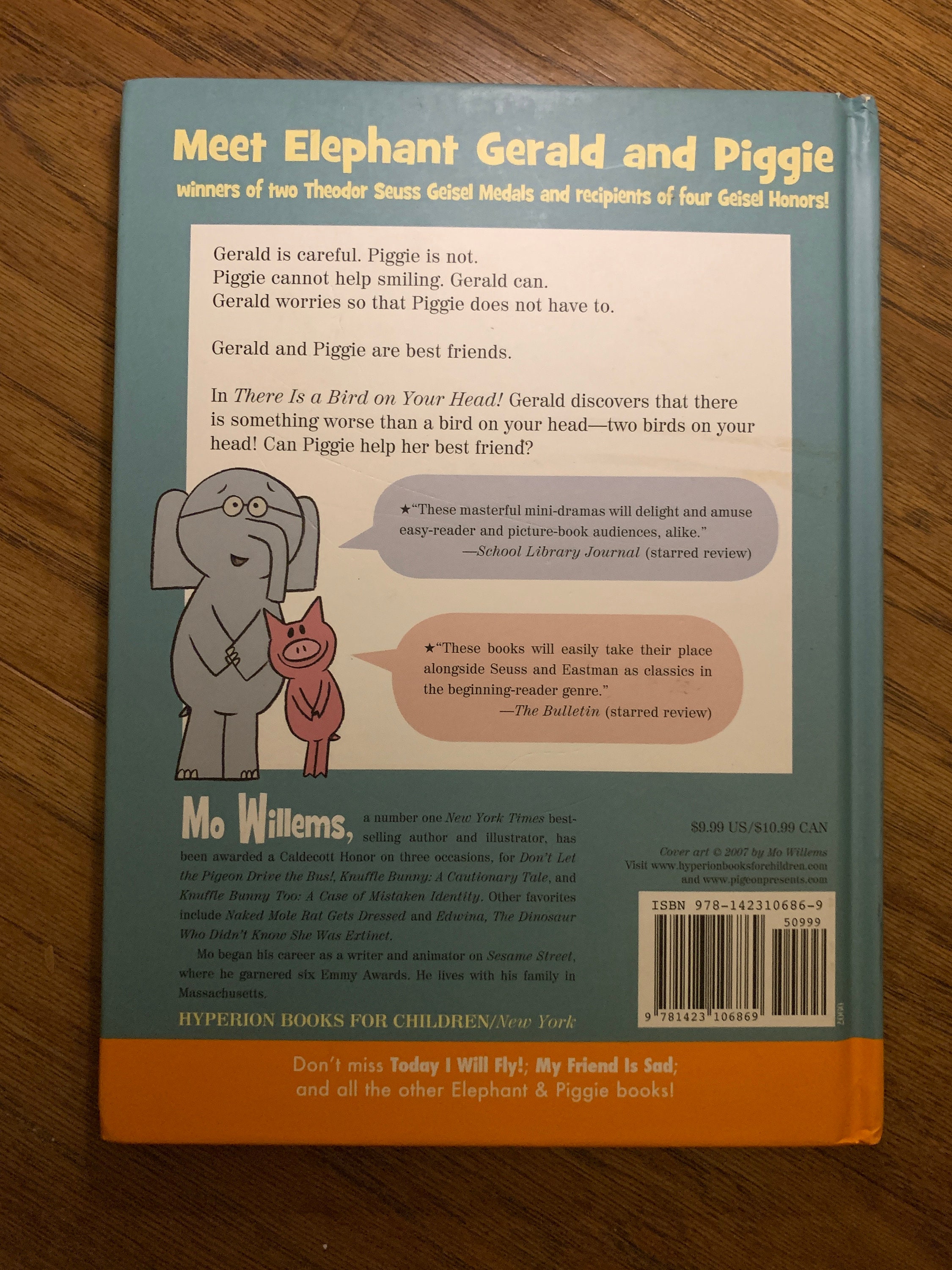 There's A Bird on Your Head FIRST EDITION Mo Willems an Elephant ...