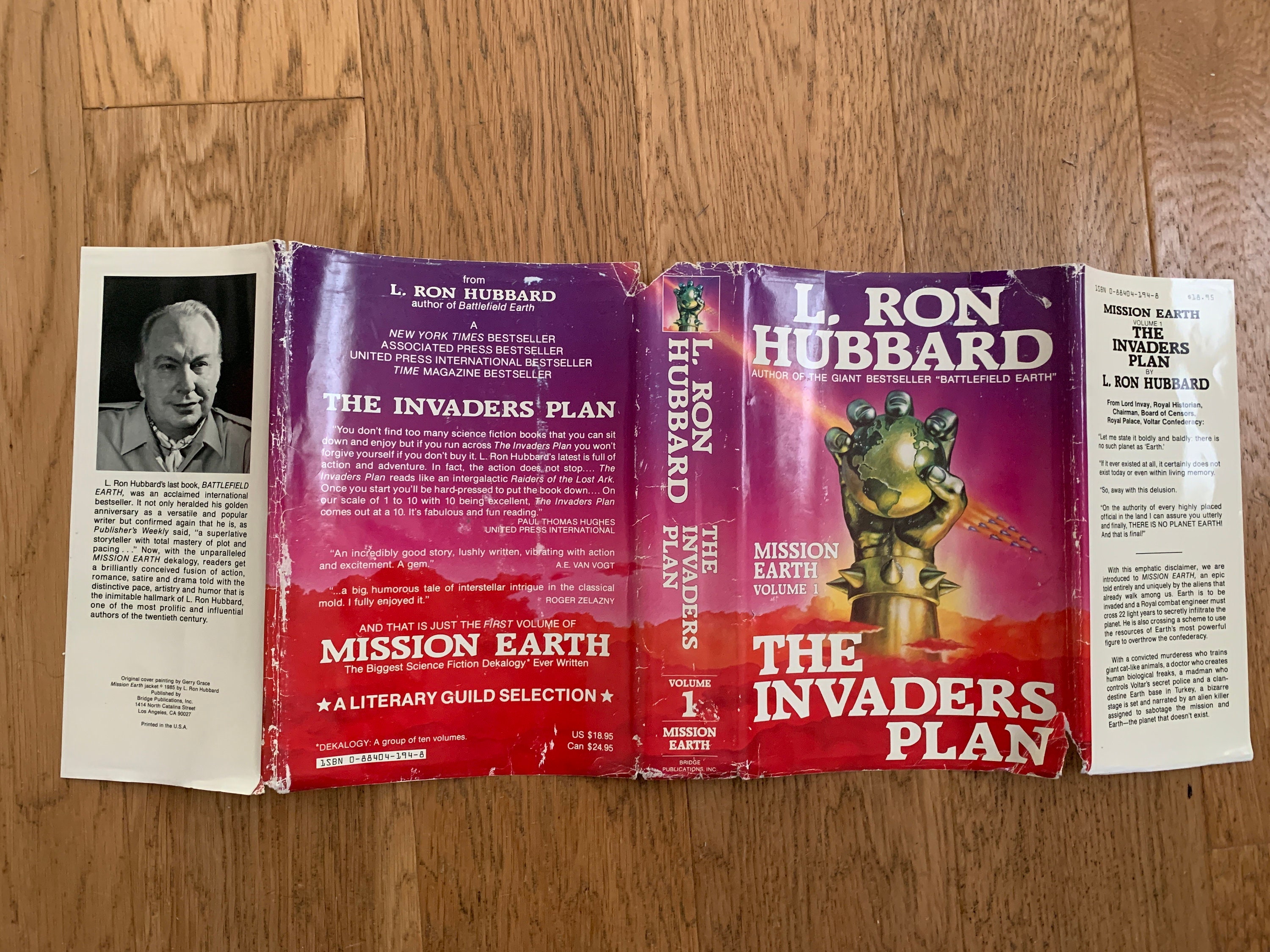 THE INVADERS PLAN Mission Earth Vol. 1 L. Ron Hubbard Scarce First ...
