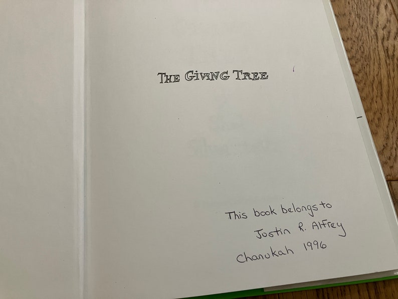 THE GIVING TREE 1964 Original First Edition Classic Shel Silverstein ...