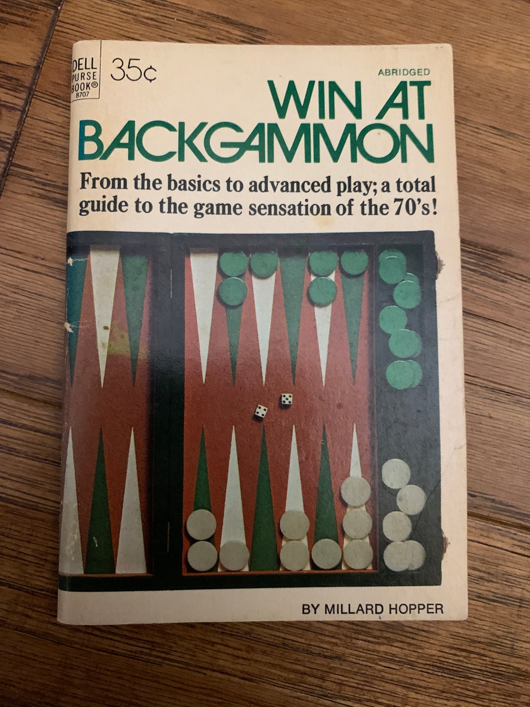 WIN AT BACKGAMMON Rare First 1974 paperback Edition mini Book in ...
