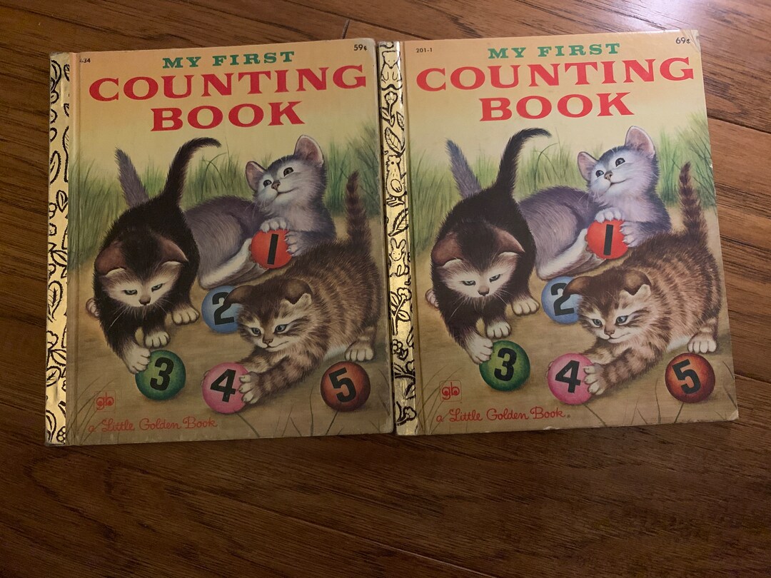 My First Counting Book: TWO Little Golden Books From 1978 and 1979 ...