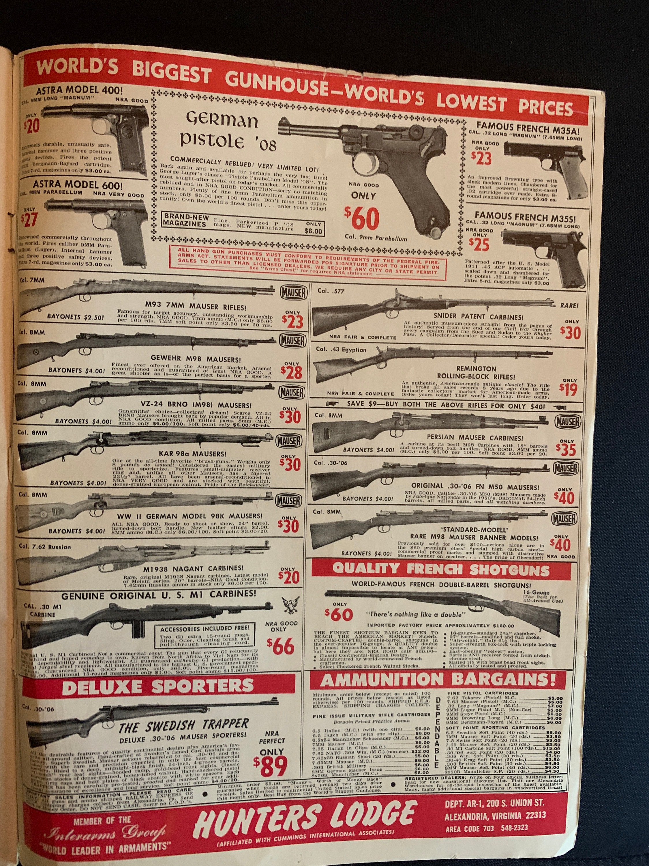 The AMERICAN RIFLEMAN Magazine August 1966 - Etsy