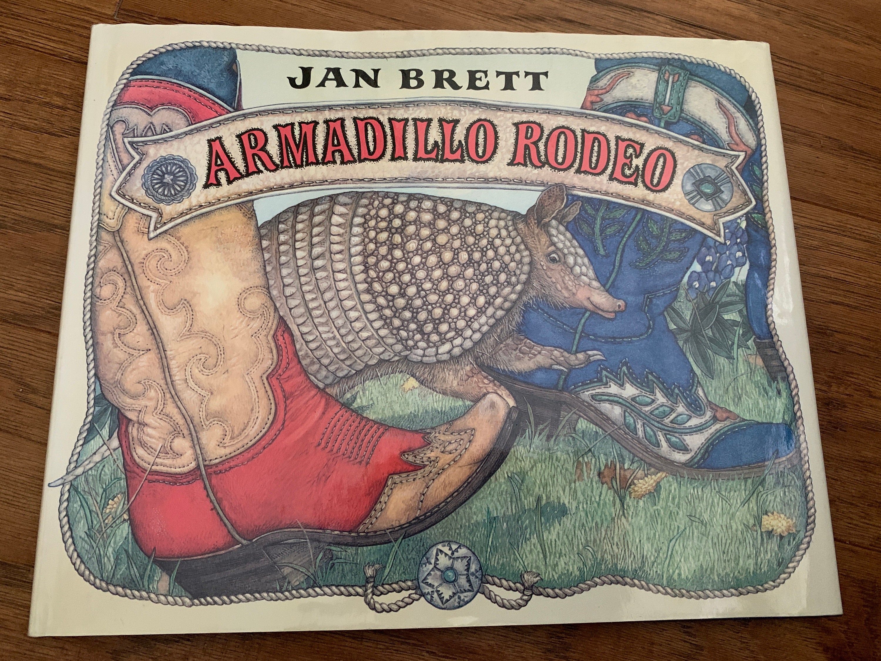 ARMADILLO RODEO Jan Brett 1995 1st Edition, Stated first Impression Like-new and COLLECTIBLE ...